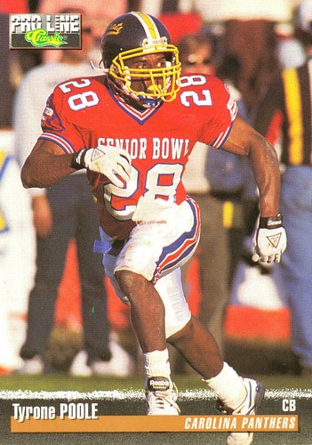 CLASSIC-PROLINE Tyrone Poole RC PATRIOTS TITANS RAIDERS BRONCOS COLTS ...