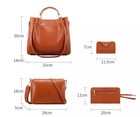 4PCS Women Lady Leather Handbag Shoulder Bag Satchel Messenger Purse ...