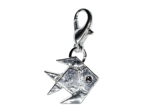 Fish Charm Zipper Pull Charm Folded Miniblings Animal Fishes Origami ...