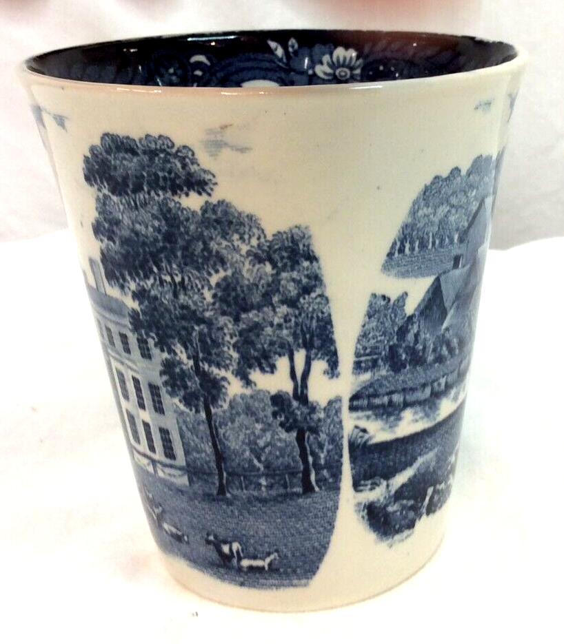 Rare ROYAL WORCESTER Palissy Pottery ~ 1790 Avon Scenes Beaker ~ Made ...