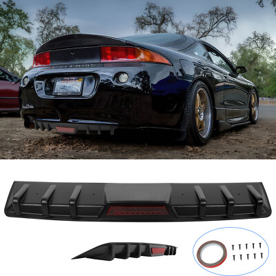 For Mitsubishi Eclipse 1990-2012 Car Rear Bumper Diffuser Lip Spoiler ...