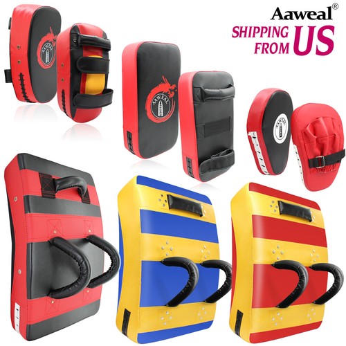 Boxing Strike Shield Kick Pad MMA Muay Thai Target Punching Focus Arm ...