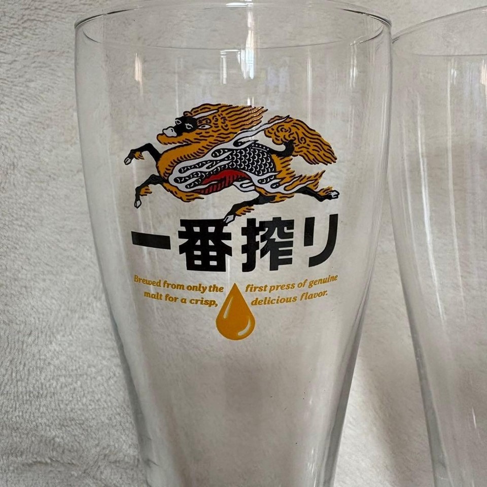 KIRIN Beer Glass Smart Cup First Press Mug 300 ml Pair Special Drink ...
