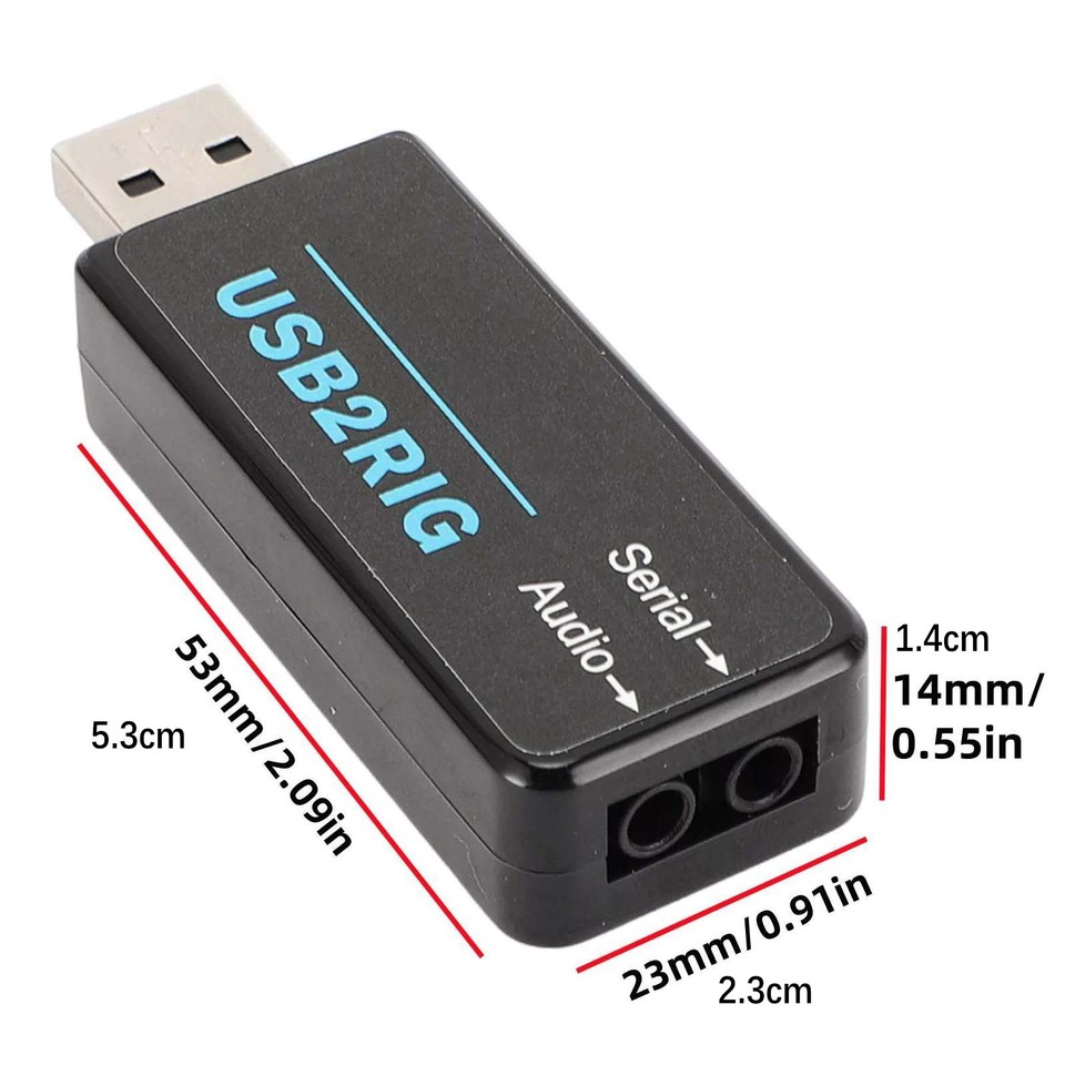 USB2RIG USB Sound Card Audio&Serial Ports TTL/232 For Linux/iOS/Windows ...