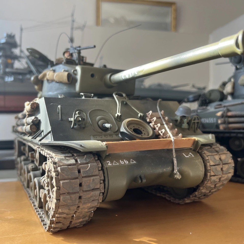 Hooben /Tamiya 1/16 RC M4A8E8 Sherman Fury Tank RC | eBay UK