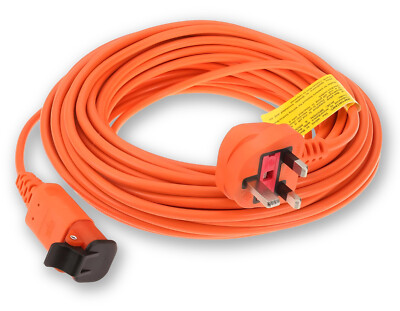 Flymo Lawnmower power cable 15m mains cord lead flex plug | eBay UK
