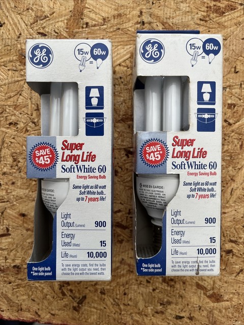 Genuine GE Replacement Bulb Fle15tbx/l/spx27 15w Soft White 60 for sale ...