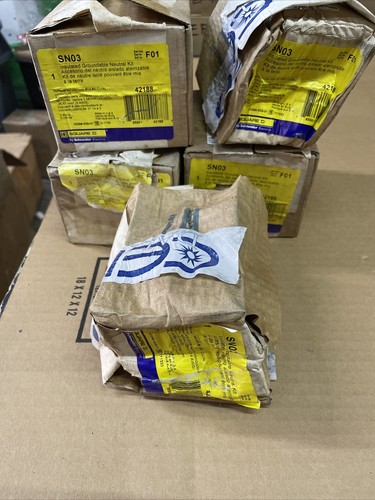 1-Square D SN03 Insulated Groundable Neutral Kit For Safety Switch ...