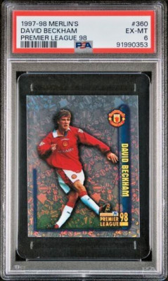 1997 Merlin’s Premier League 98 360 David Beckham PSA 6 Pop 1 Foil | eBay