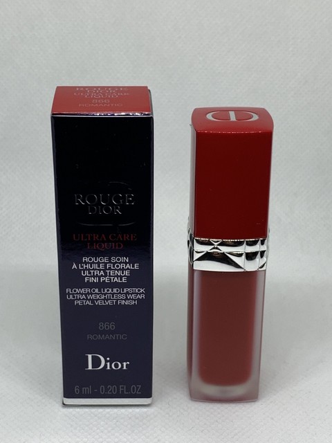Dior Rouge Ultra Care Liquid Weightless Wear Full Size #866 Romantic ...