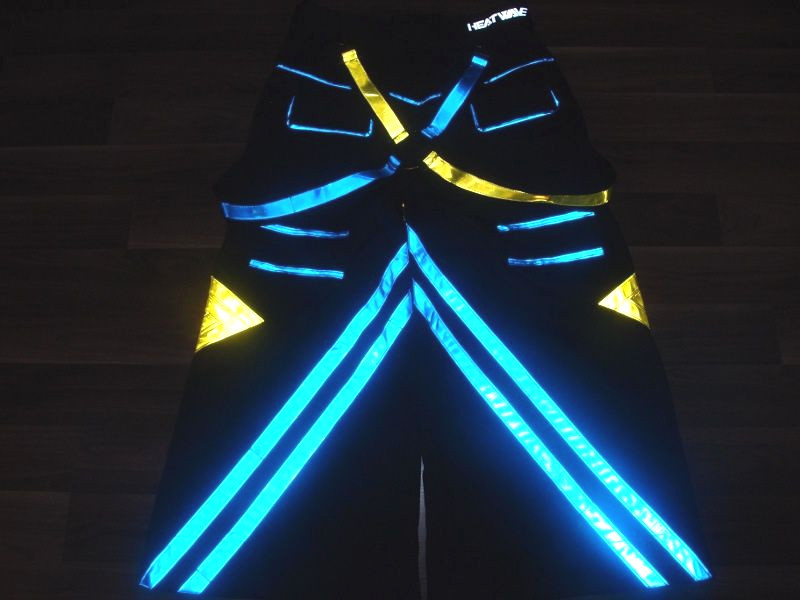 Heatwave phat pants rave gear reflective dance wear hardstyle reflector ...