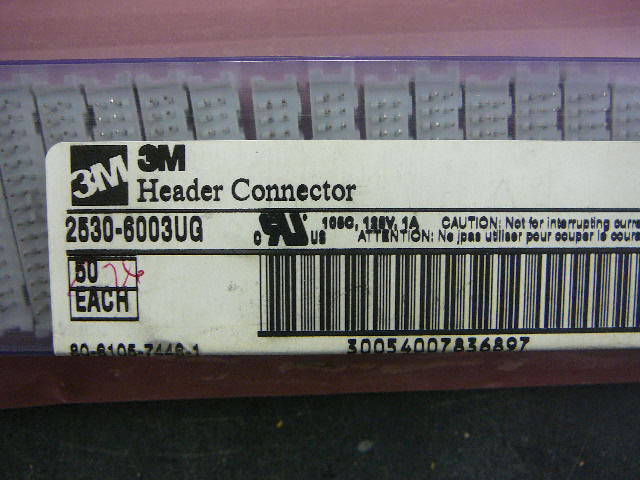 3M 2530-6003UG Connector 30-Pin Gold 2-Row Header Shrouded New Qty.4 | eBay