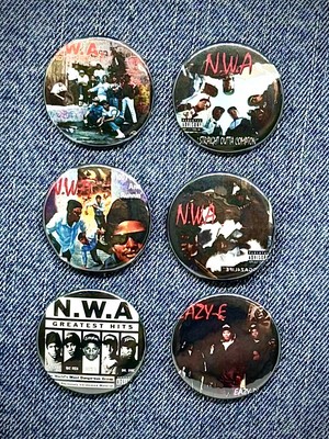 NWA “The First 5” Album Covers 1.5” Pin Back Buttons W/ Chase | eBay