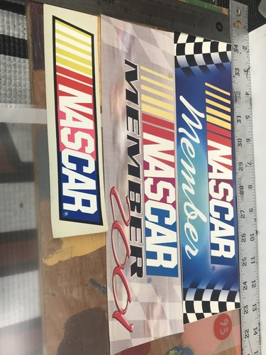 VINTAGE NASCAR Collector Bumper Sticker Decals 3pc. -NEW- | eBay