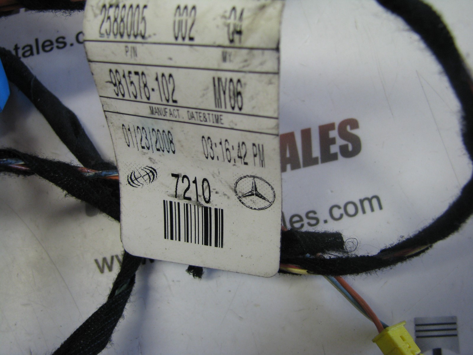 Mercedes GL class X164 rear left door harness A0009983802 used 2008 | eBay