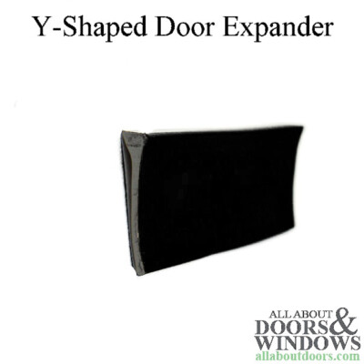 Sweep Y-shape Storm Door Expander Black Vinyl Draft Stopper Sold by the ...
