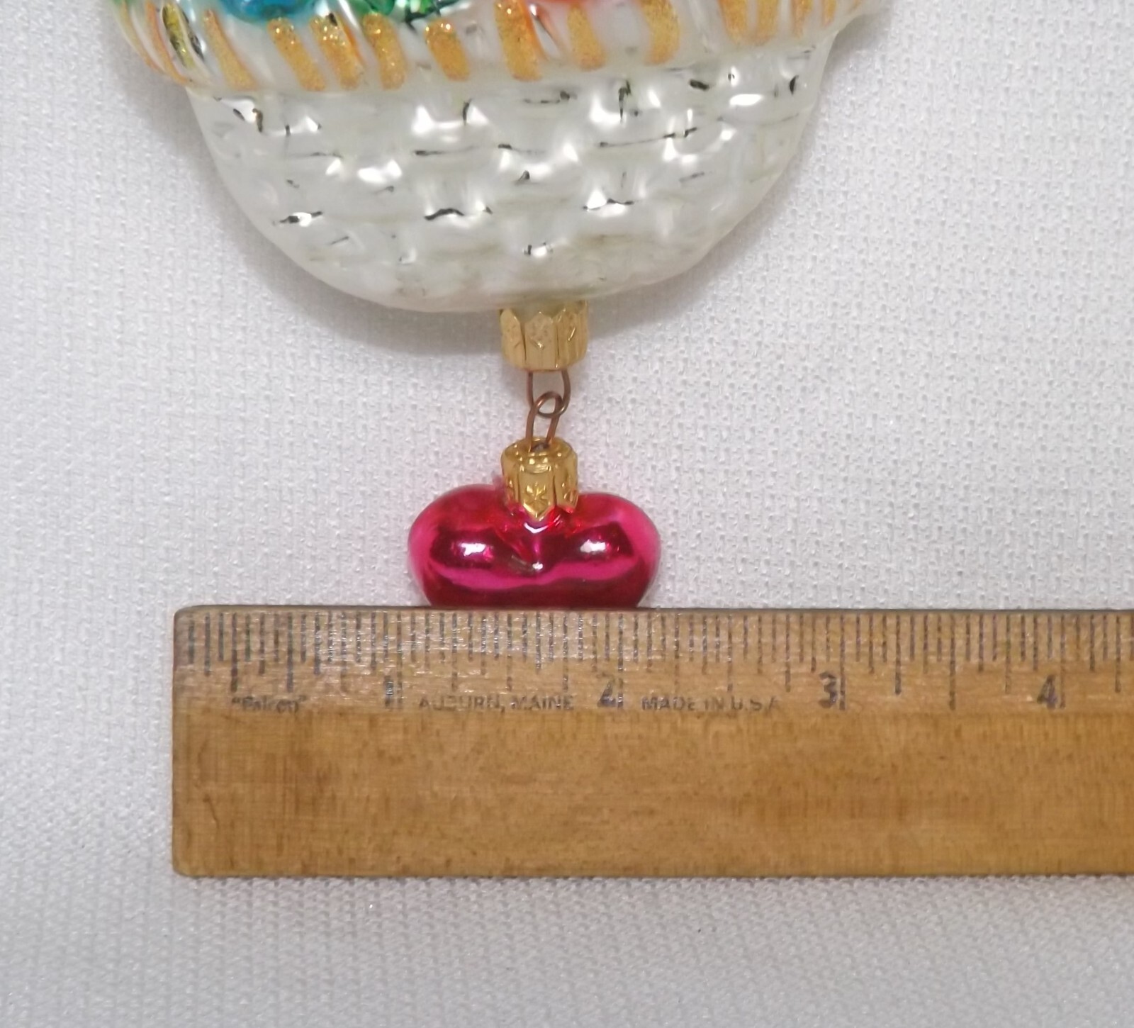 Christopher Radko Ornament Spring Basket Flower Heart and Bee | eBay