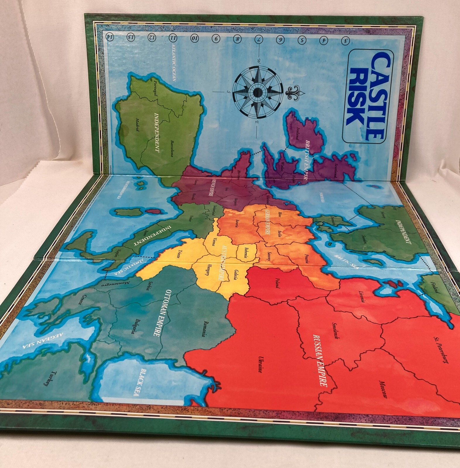 Risk and Castle Risk 2-in-1 Games Parker Brothers 1990 *Complete* w ...