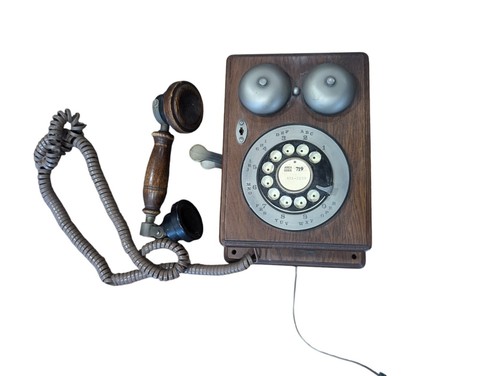 Vintage Western Electric Rotary Dial Wood Wall Telephone | eBay