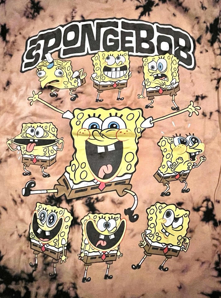 Nickelodeon SpongeBob Tie dye T-shirt unisex Size Large. | eBay