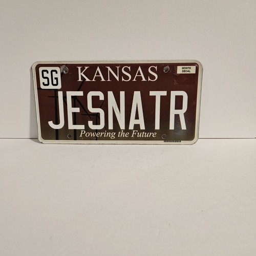 Kansas Vanity Personalized License Plate Expired JESNATR | eBay