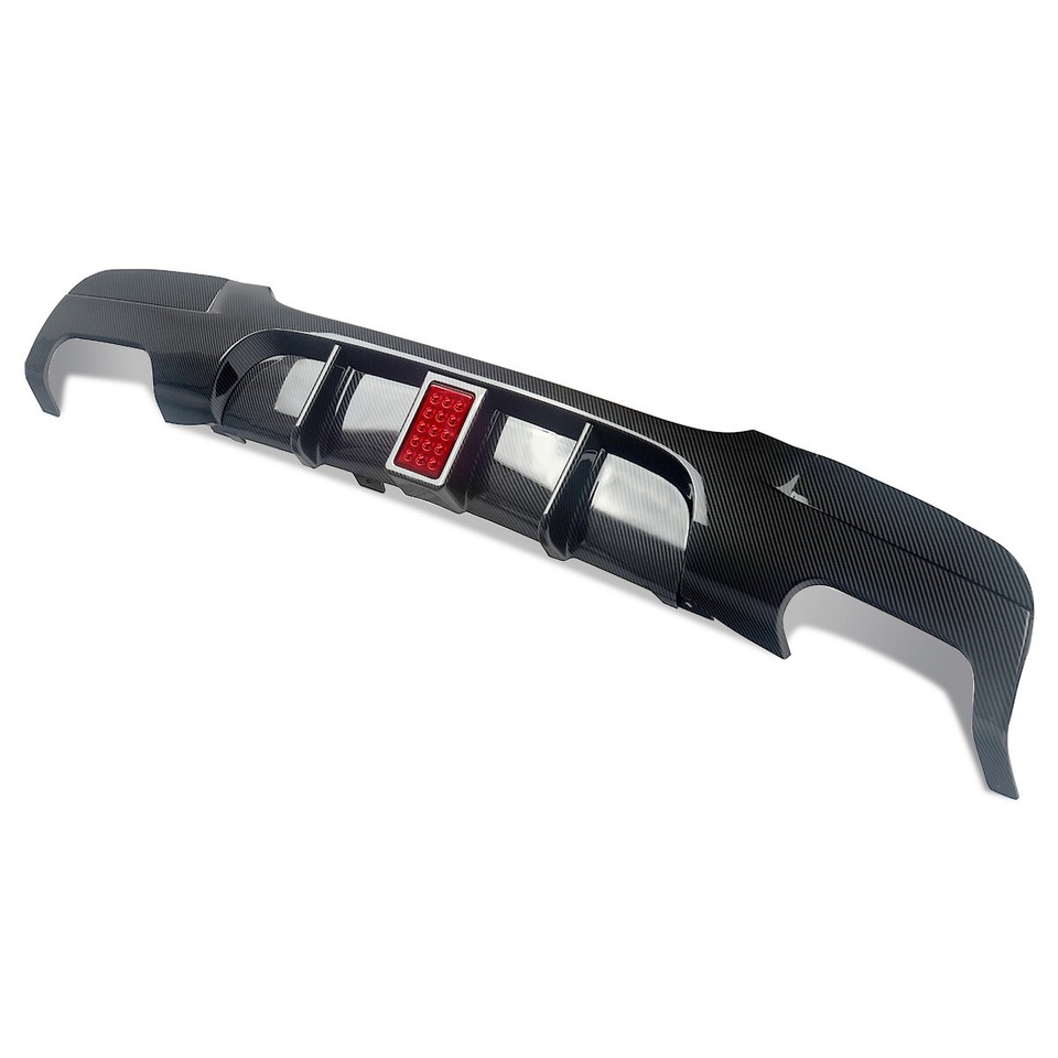 For BMW E90 325i 335i M Sport 2005-2012 F1 Style Rear Diffuser Carbon ...