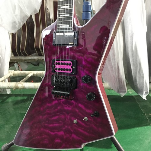 Handmade Purple E-1 FR S Special Edition Explorer Electric Guitar Black ...