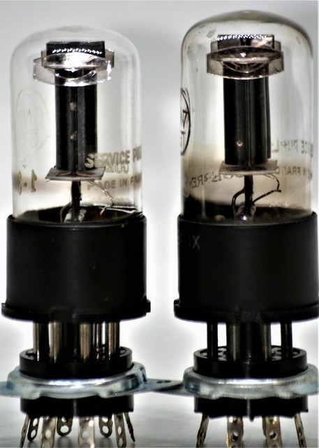 6n7 Tube Visseaux France Preamp Tubes Black Metal Ecc31 Valve Wartime ...