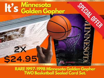 RARE 1997-1998 Minnesota Golden Gopher Basketball Sealed Card Set,NEW ...