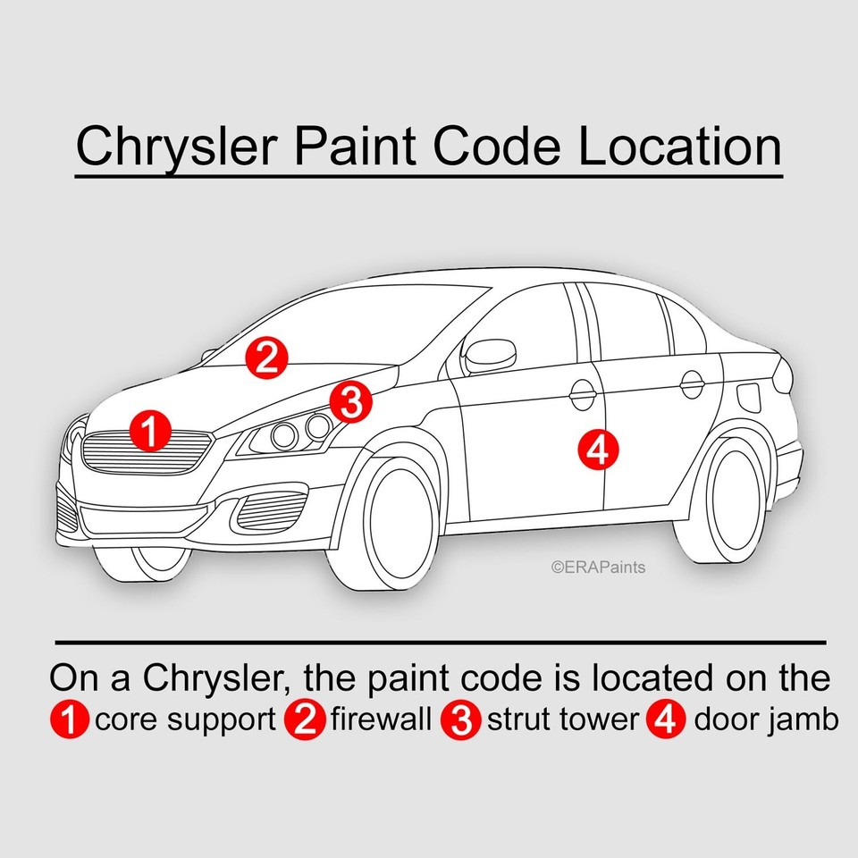 Base Coat and Clear Coat 12 oz Spray Paint For Chrysler Jeep RAM Flame ...