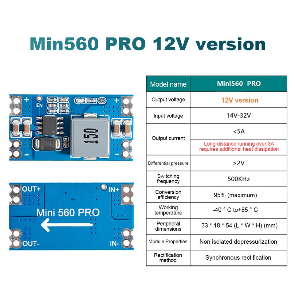 Mini560/Pro Buck Stabilized Power Supply Module Convenient Electronic ...