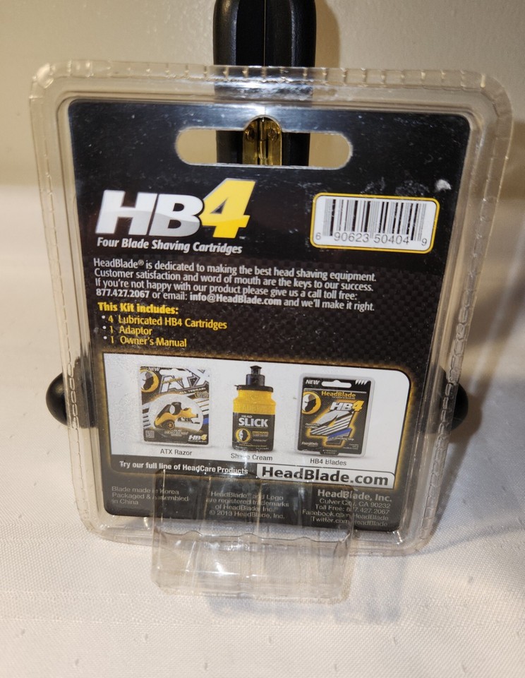HeadBlade Men's HB4 Refill Shaving Razor Blades (4 Blades) | eBay
