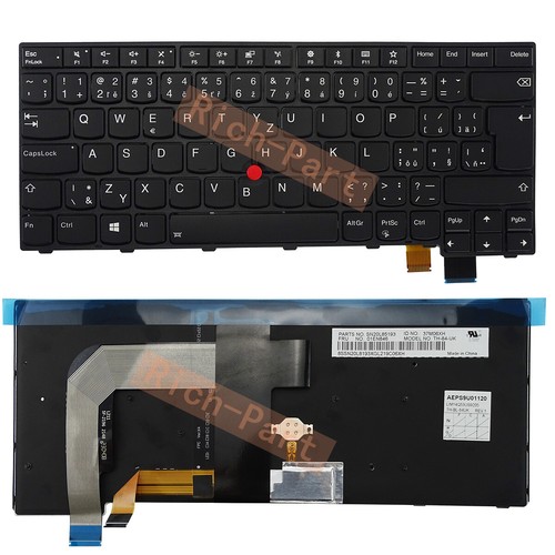 Czech Slovak Backlit W/Trackpoint Keyboard for Lenovo Thinkpad T470S | eBay