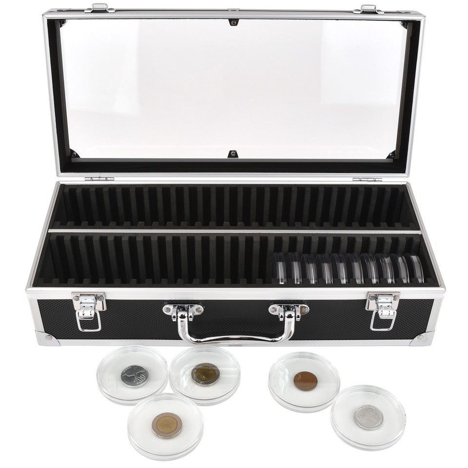Aluminum Storage & Display Box Case Holds 50 PCGS NGC ANACS Coin ...