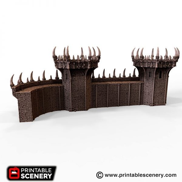Doom Ramparts Fantasy-Styled Castle Set 3D Print Tabletop Terrain DND ...