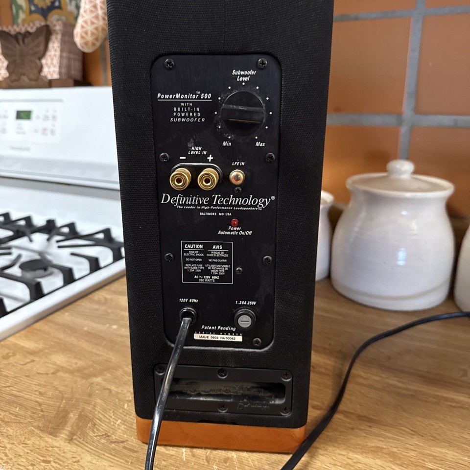 Definitive Technology PowerMonitor 500 Speaker with Subwoofer Untested ...