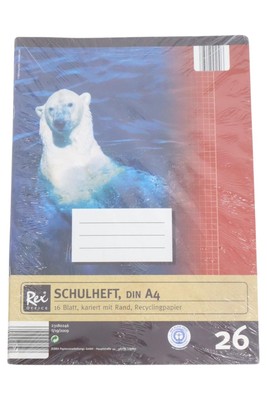 REX Quaderno A4 Quadretti Orso Polare Riciclato 5 Pezzi Bambini | eBay