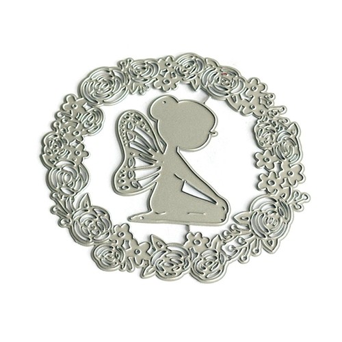 Butterfly Wing Girl Die Cut Metal Embossing Cutting Dies For Card ...