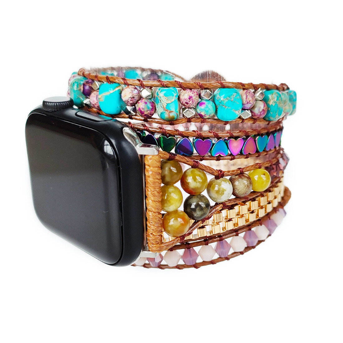 42/44/45mm Boho Watch Band for Apple iWatch Series 7 6 5 4 3 2 SE 1 ...