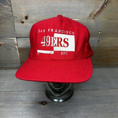 Vintage 90s San Francisco 49ers NFL Football AJD Snapback Hat Signature ...