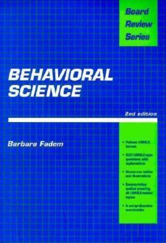 Board Review Ser.: Behavioral Science BRS by Barbara Fadem (1994, Trade ...