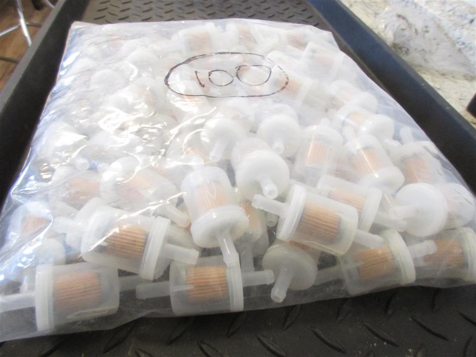 10 Genuine Briggs & Stratton 691035 1/4" X 1/4" Gas Fuel Filter 695666 ...