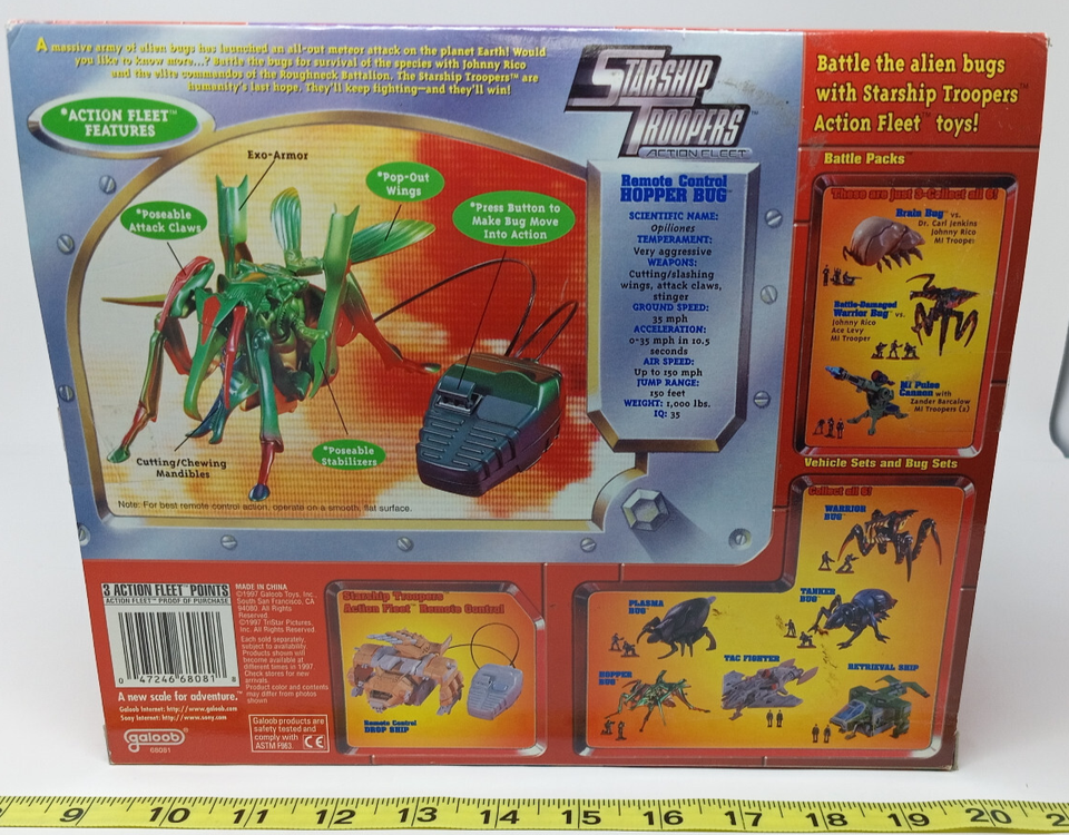 NIB Starship Troopers Remote Control Hopper Bug Galoob 1997 Sealed New ...