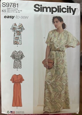 Easy to Sew Dress Sewing Pattern~Length Variations (Sizes 18-26 ...