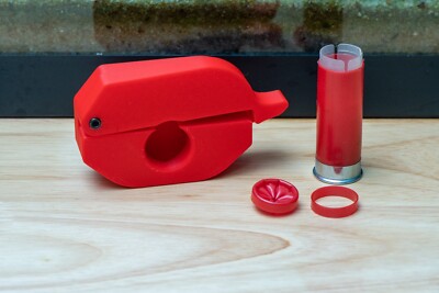 Red - 12ga Shotgun Shotshell Shell Trimmer Decapping Crimp Cutter Tool ...
