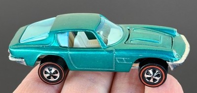 Vintage Hot Wheels Redline 1969 Aqua Maserati Mistral - WHITE Int ...