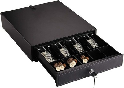 Cash Register Till Drawer Money 4 Bills 5 Coins Removable Tray Safe Key ...