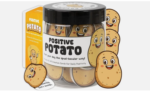 Emotional Support Potato Jar – 60 Positive Cards, Cute Gift for Women ...