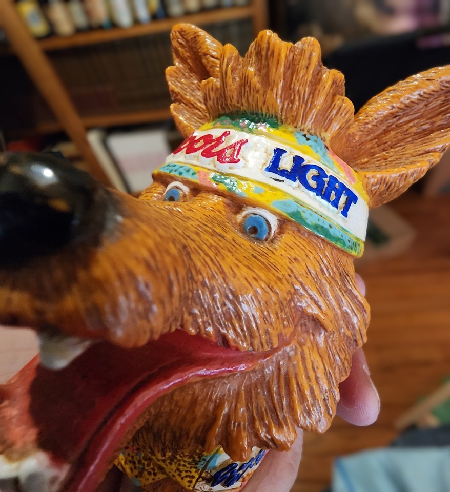 Beautiful Coors Light Beerwolf Beer Wolf Tap Handle Knob Marker | eBay