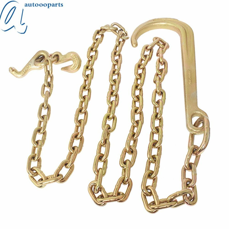 new GRADE 70 Chain Assembly 15" J Hook Grab and Mini J Hook Cluster 5/ ...